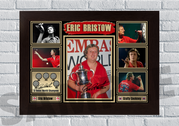 Eric Bristow The crafty cockney (Darts) #82 - Signed print – The Icons ...